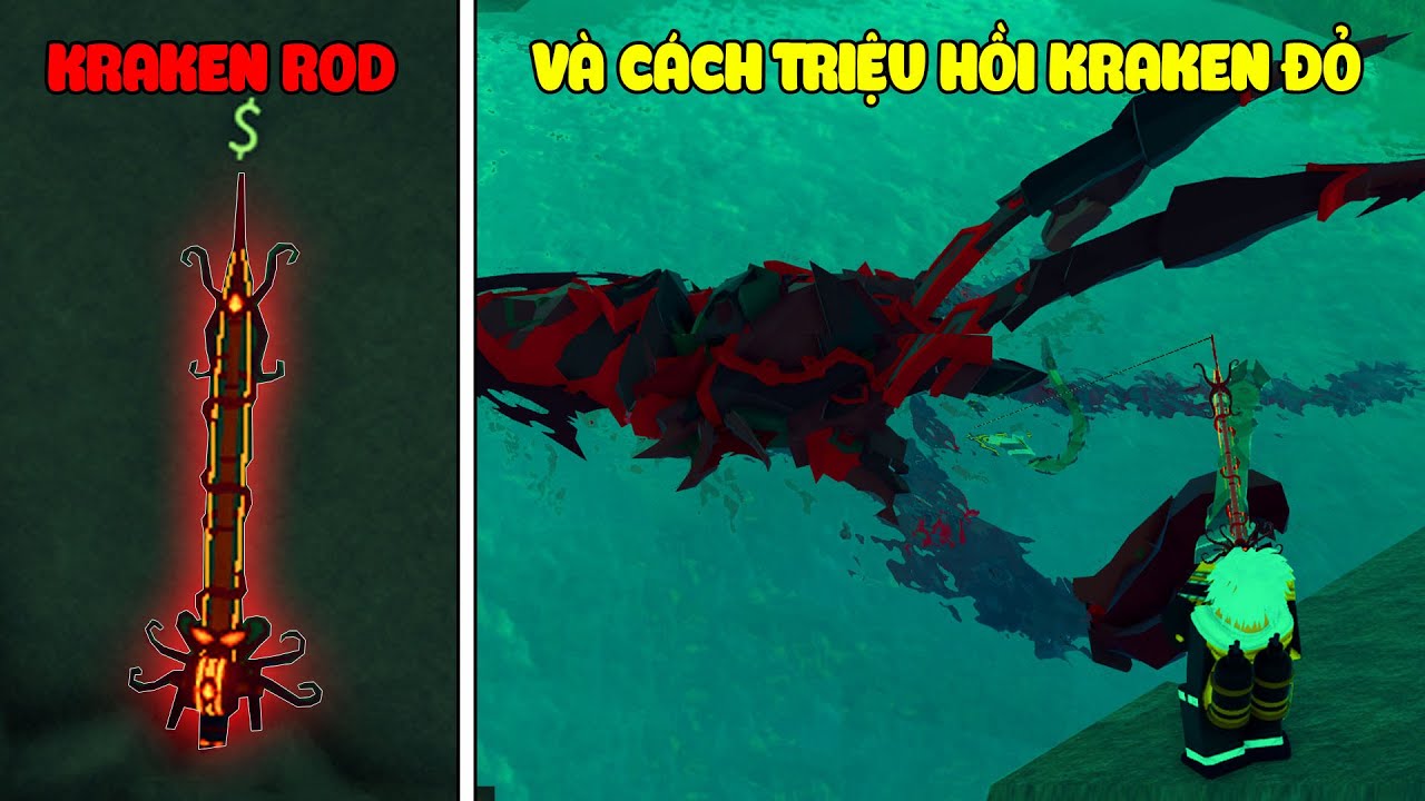 (Roblox) Tôi Lấy Cần Câu Kraken Rod "Và Thành Công Triệu Hồi KRAKEN Đỏ ...