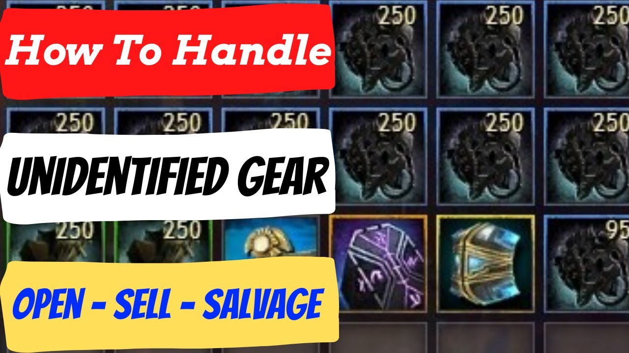 Explaining How UNIDENTIFIED GEAR works and HOW TO HANDLE THEM. Sell ...