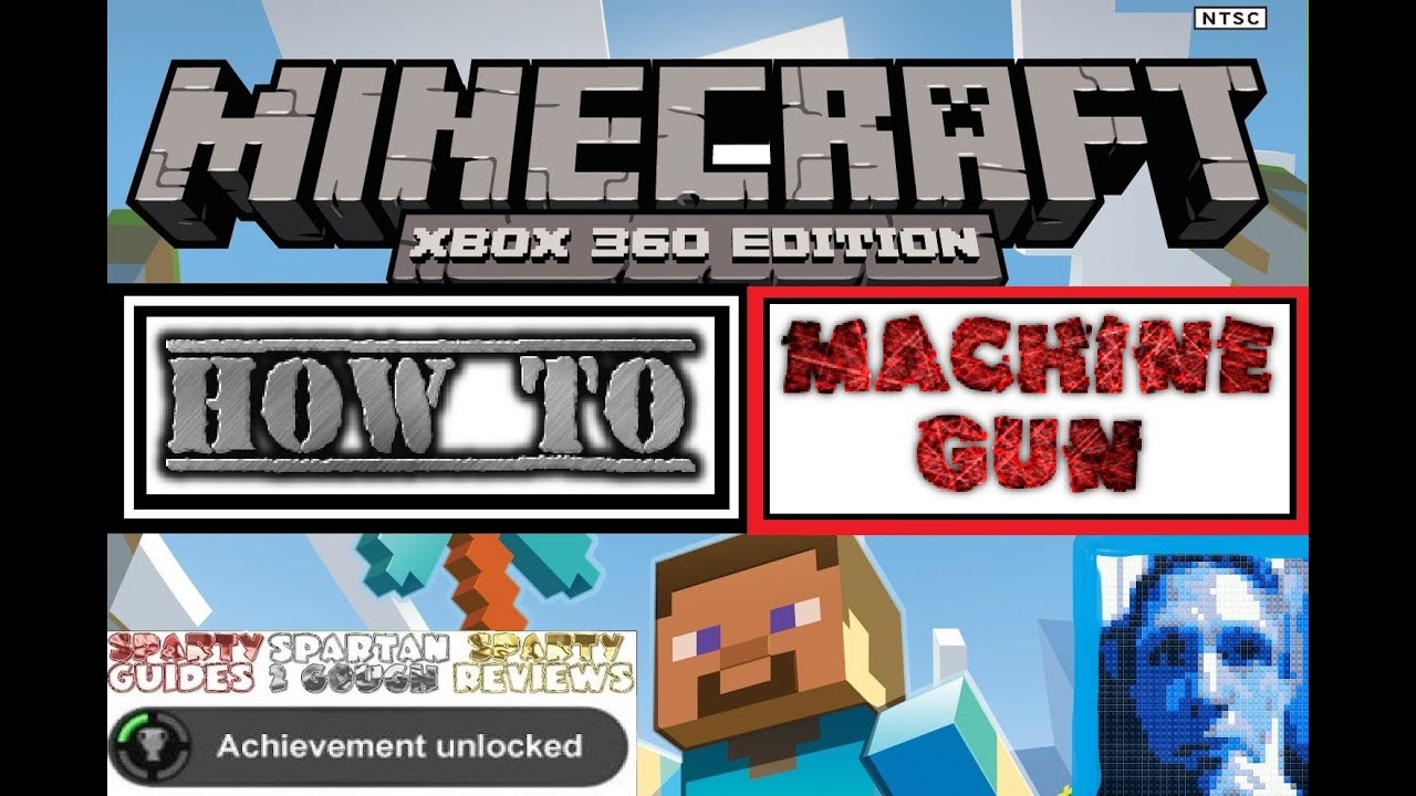 Minecraft Xbox 360 Tutorial Making redstone work for you Machine gun ...