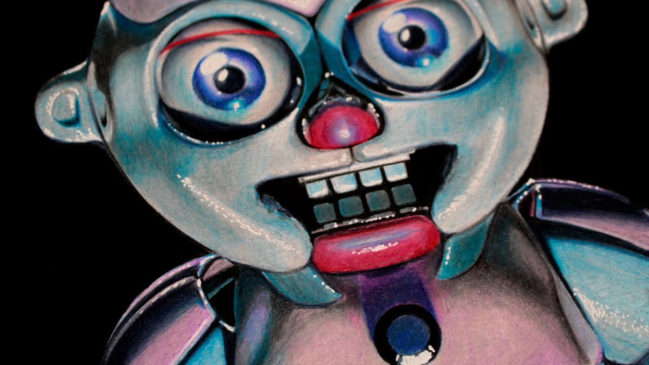 Bidybab from FNAF: Sister Location | Colored pencils drawing | My ...