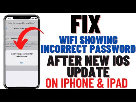 Fix! iPhone Showing Incorrect Wifi Password After New iOS Update ! Fix ...