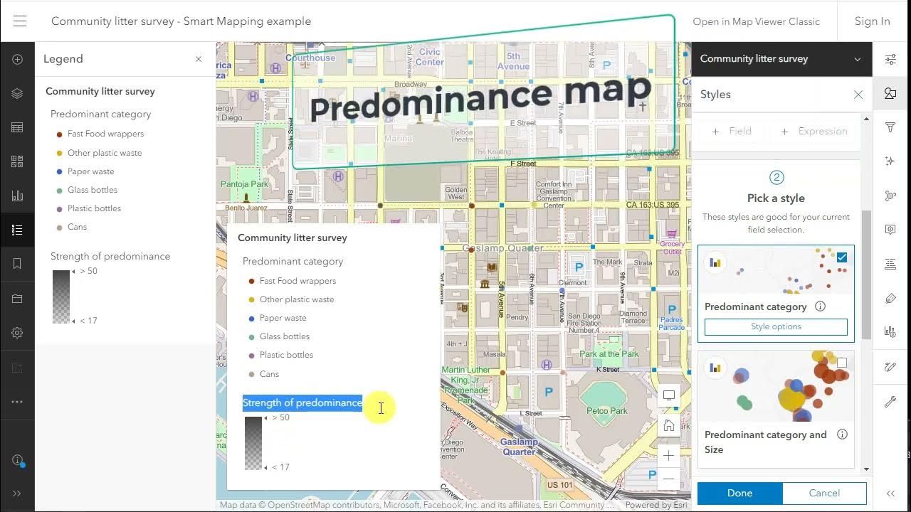 How to create a predominance map in ArcGIS Online - YouTube