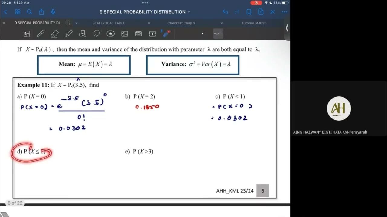 Lecture 3: Poisson Distribution | SM025 23/24 - YouTube