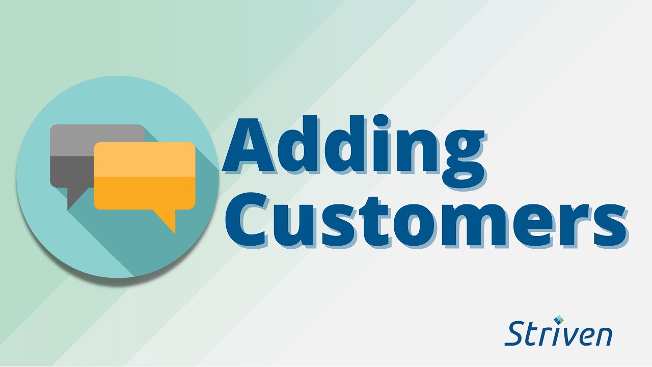 Adding Customers - YouTube