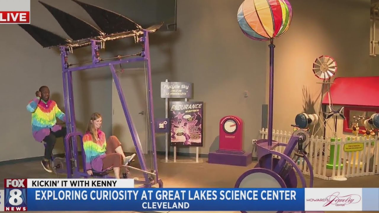 Curious Kenny explores new exhibits at Great Lakes Science Center - YouTube