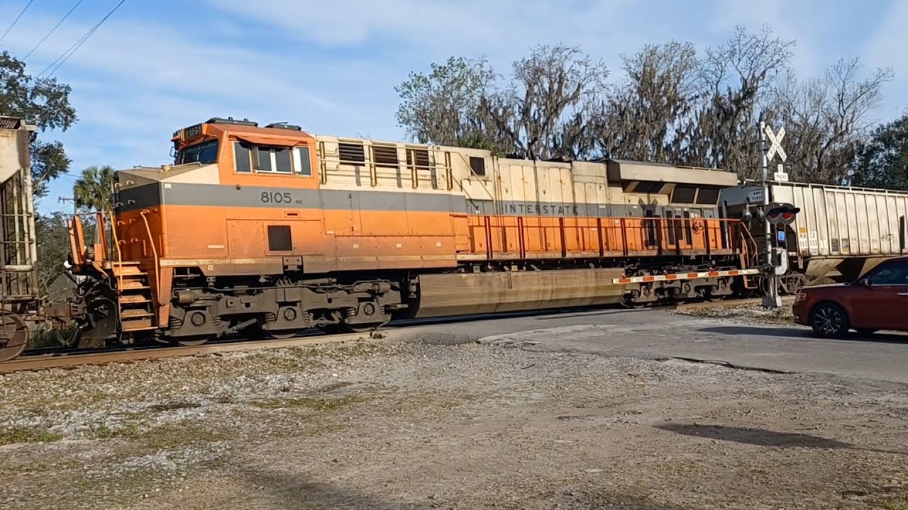 Norfolk Southern 8105 Interstate Heritage Unit In Dade City, FL - YouTube