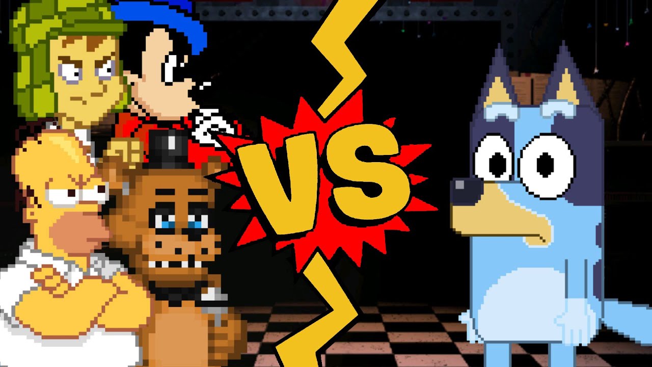 M.U.G.E.N Battles | Homer Simpson/Chavo/Mickey Mouse/Freddy Fazbear vs ...