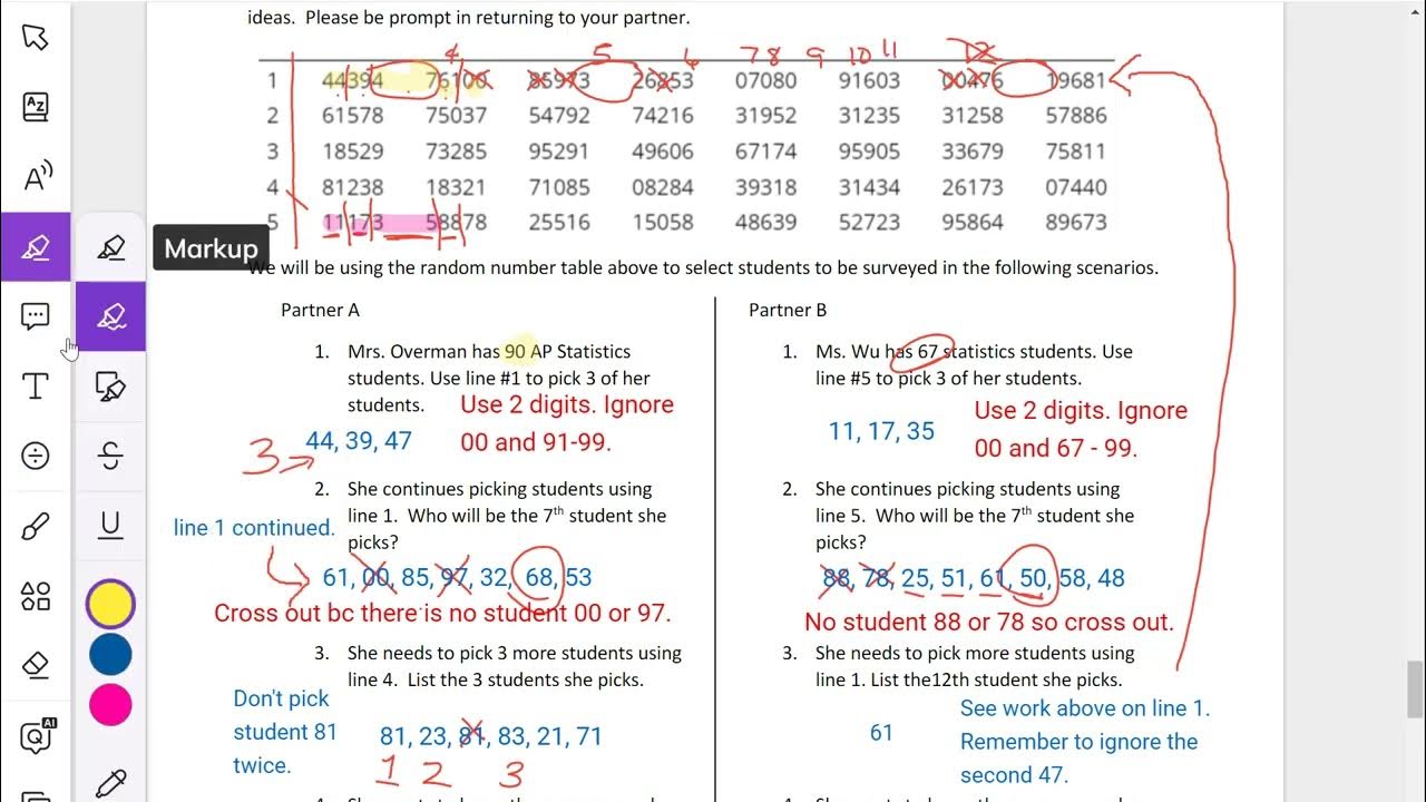 A2 BTC Taking A Random Sample - YouTube
