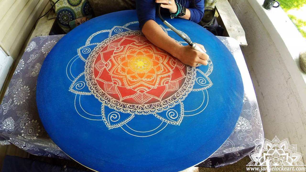 "Centered Mandala" - Carved by Jamie Locke - YouTube