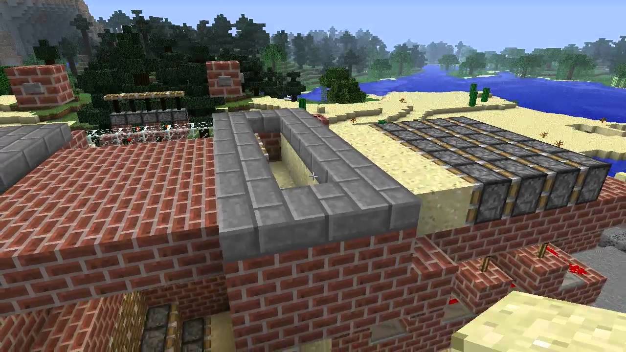 Minecraft Retractable Piston Bridge - YouTube