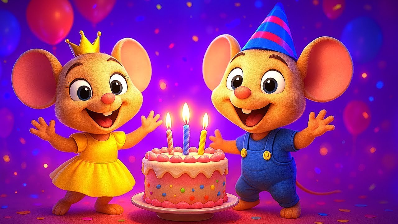 The Little Mice Party 🐭🎉 - Nina Goo-Goo Kids Songs & Nursery Rhymes ...