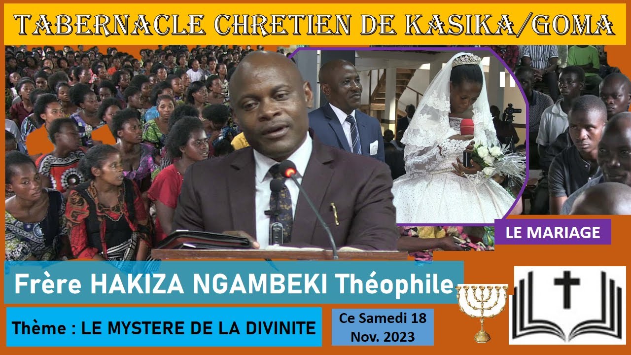 CULTE DU SAMEDI LE 18 NOVEMBRE 2023 FR HAKIZA THEOPHILE THEME : LE ...