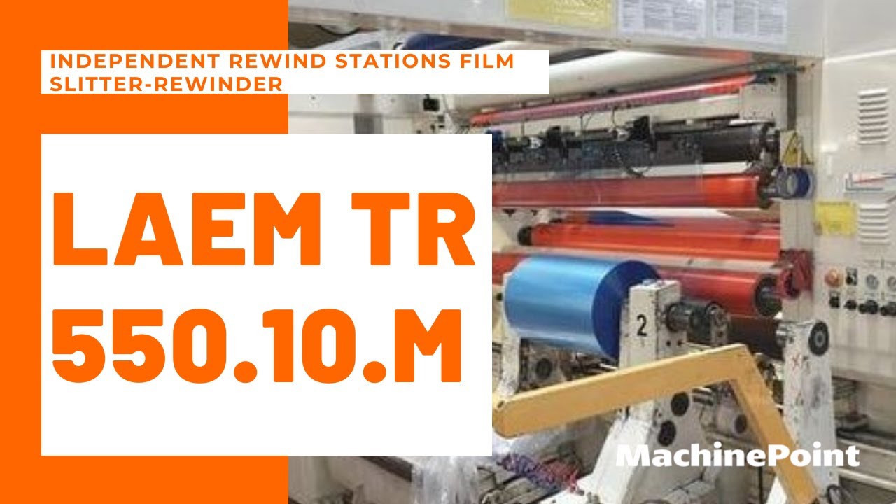 LAEM TR 550.10.M Independent Rewind Stations Film Slitter-Rewinder ...