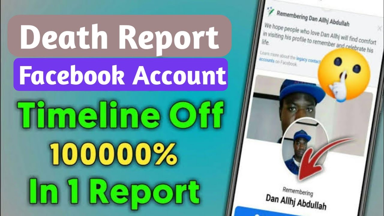 Facebook death report 2022 new trick || Facebook memorialize report ...