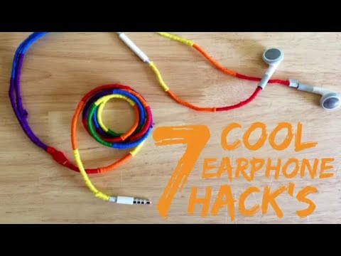 7 cool Earphone life hacks ! - YouTube