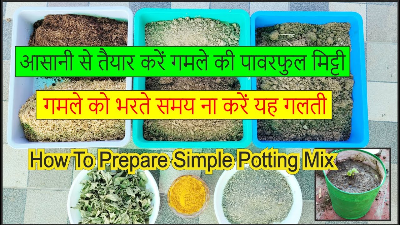Prepare Simple and Powerful Potting Mix || आसानी से तैयार करें गमले की ...