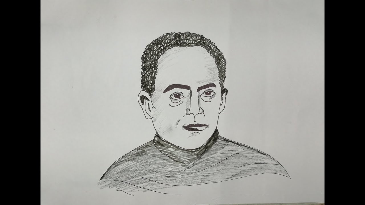 Vidyasagar drawing outline, Ishwar Chandra Vidyasagar drawing Pencil ...