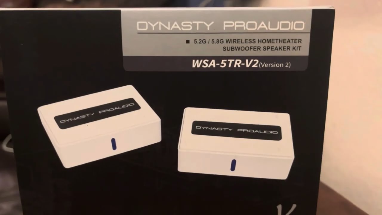 subwoofer or stereo wireless transmitter by Dynasty ProAudio WSA-5TR-V2 ...