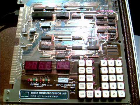 HP 5036A "Well-tempered microprocessor" demo - YouTube