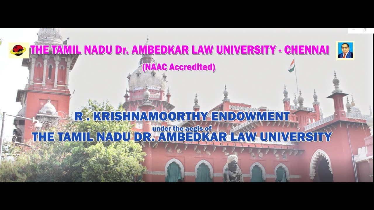 R. KRISHNAMOORTHY ENDOWMENT - PART 1 - YouTube