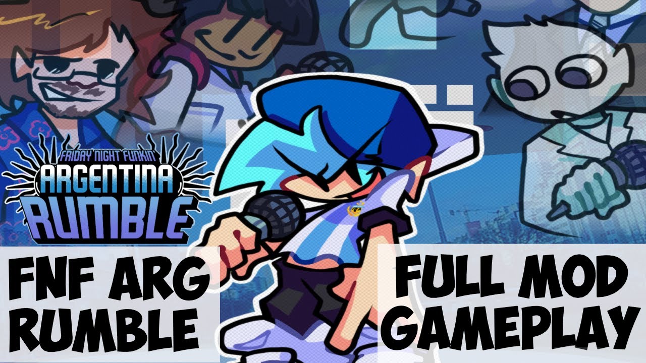 FNF ARGRUMBLE V1 FULL GAMEPLAY (Lunes a la Madrugada Re Manija) - YouTube