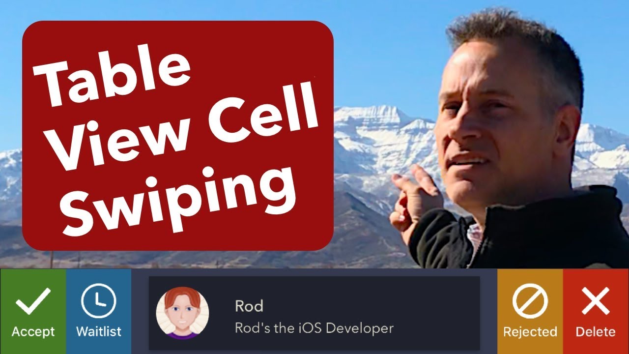 UITableView Row Swipe Actions (iOS, Xcode 9, Swift 4) - YouTube
