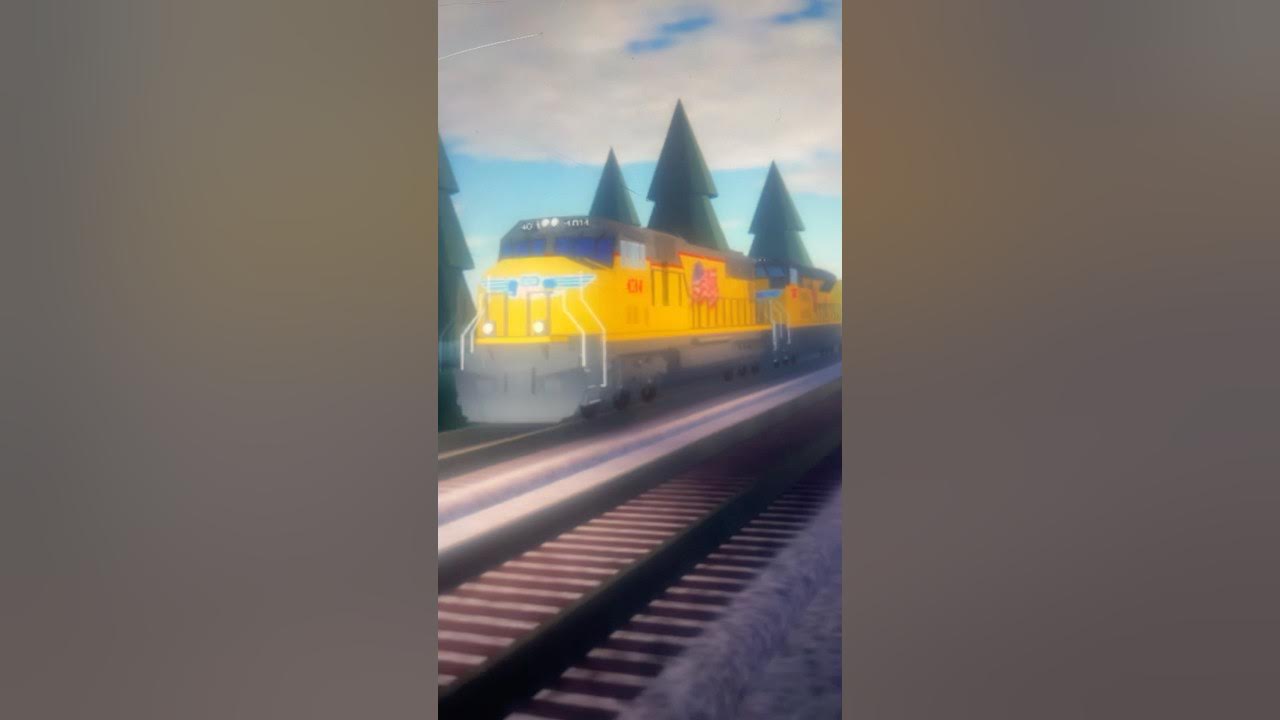 NS E50 with UP SD70ACE and SD70M Power on Roblox Generation Trains - YouTube