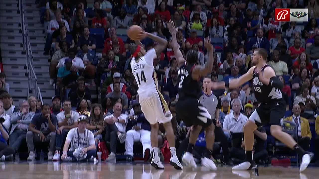 Brandon Ingram over Kawhi Leonard has Pelicans fans ON THEIR FEET 🗣️ ...