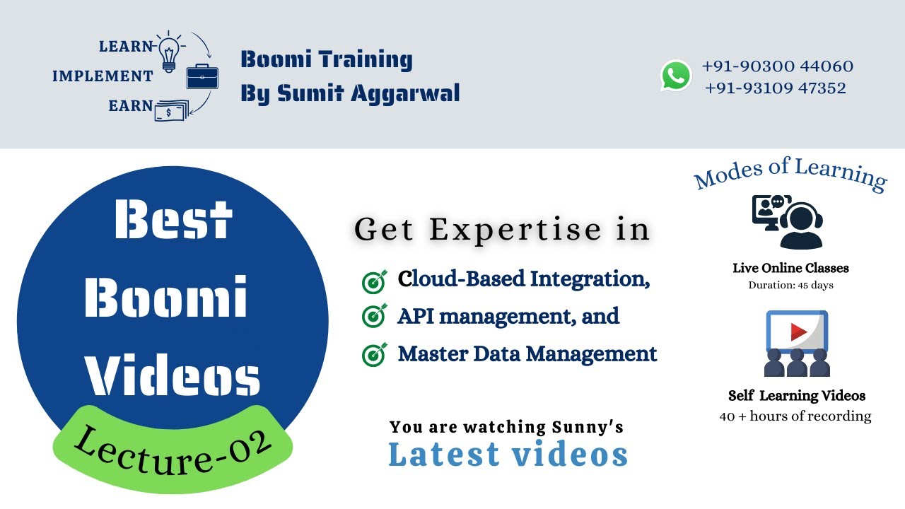 Latest Boomi Lecture | Learn Boomi from basics #boomibySunny #boomi # ...