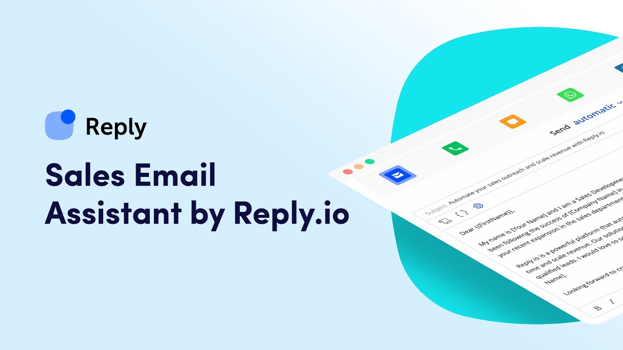 Sales Email Assistant by Reply.io - YouTube
