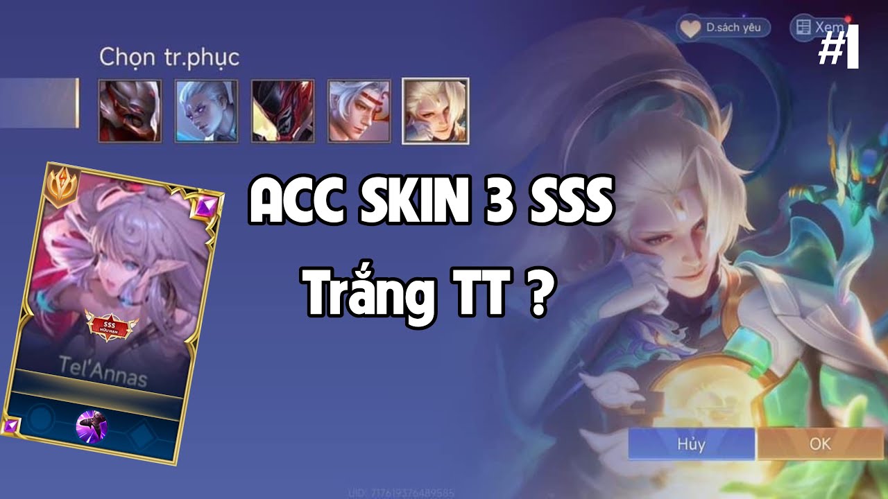 Tặng Acc Liên Quân Skin Hayate Tu Di Thánh Đế Và Skin Tel Tân Niên Vệ ...
