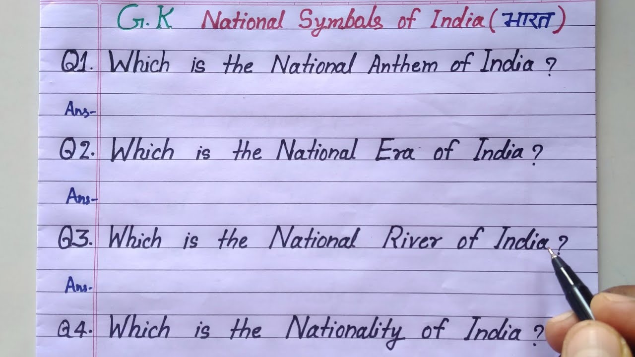 National Symbols of India | Indian National Symbols in English ...