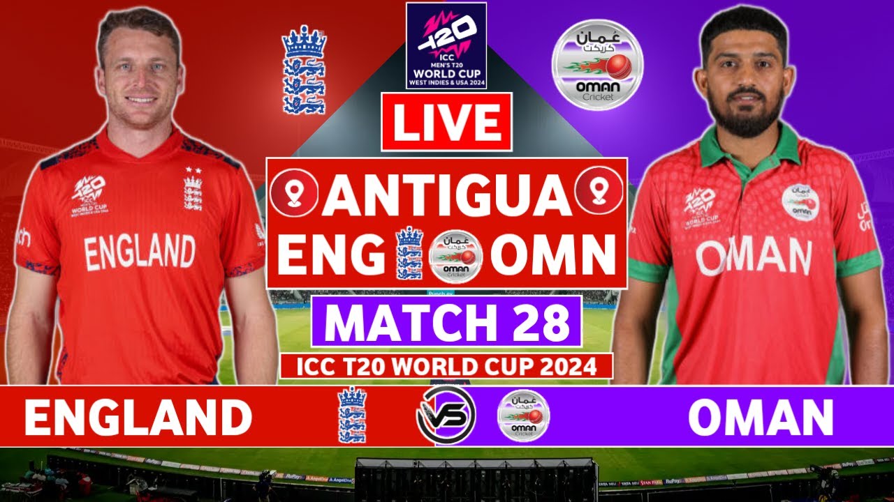 England vs Oman Live Match | ENG vs OMN Live Match Today | ICC T20 ...