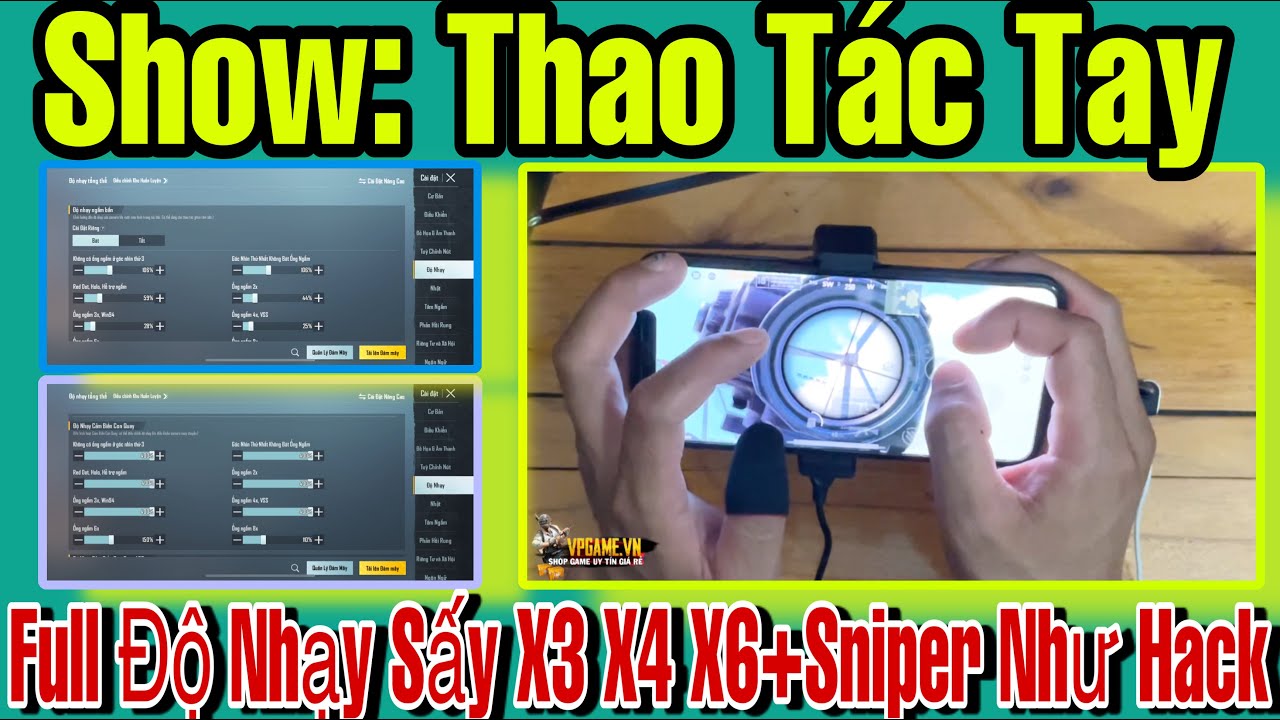 PUBG Mobile | Show Thao Tác Tay & Full Code Độ Nhạy Sấy X3 X4 X6 ...