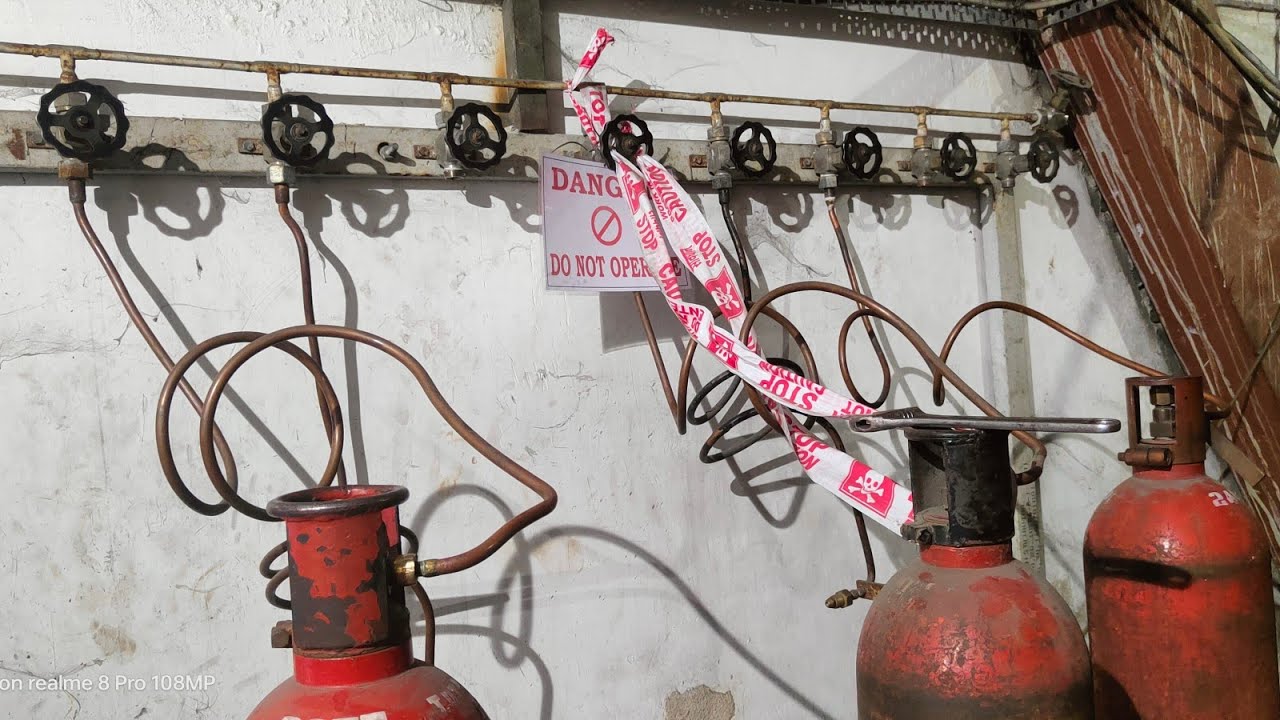 LOCAL OVERVIEW OF GENERATOR GAS FILLING STATION & INSIDE GAS FILLING ...