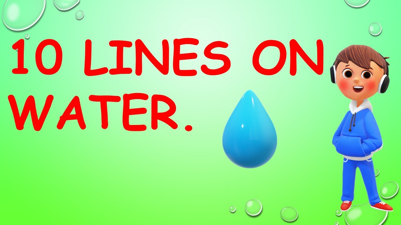 10 lines on water | Essay On water 10 lines | Water 10 lines - YouTube