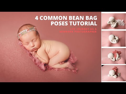 4 häufige Posing-Tutorials für Neugeborene auf dem Bean Bag – Fehler und wie man sie behebt