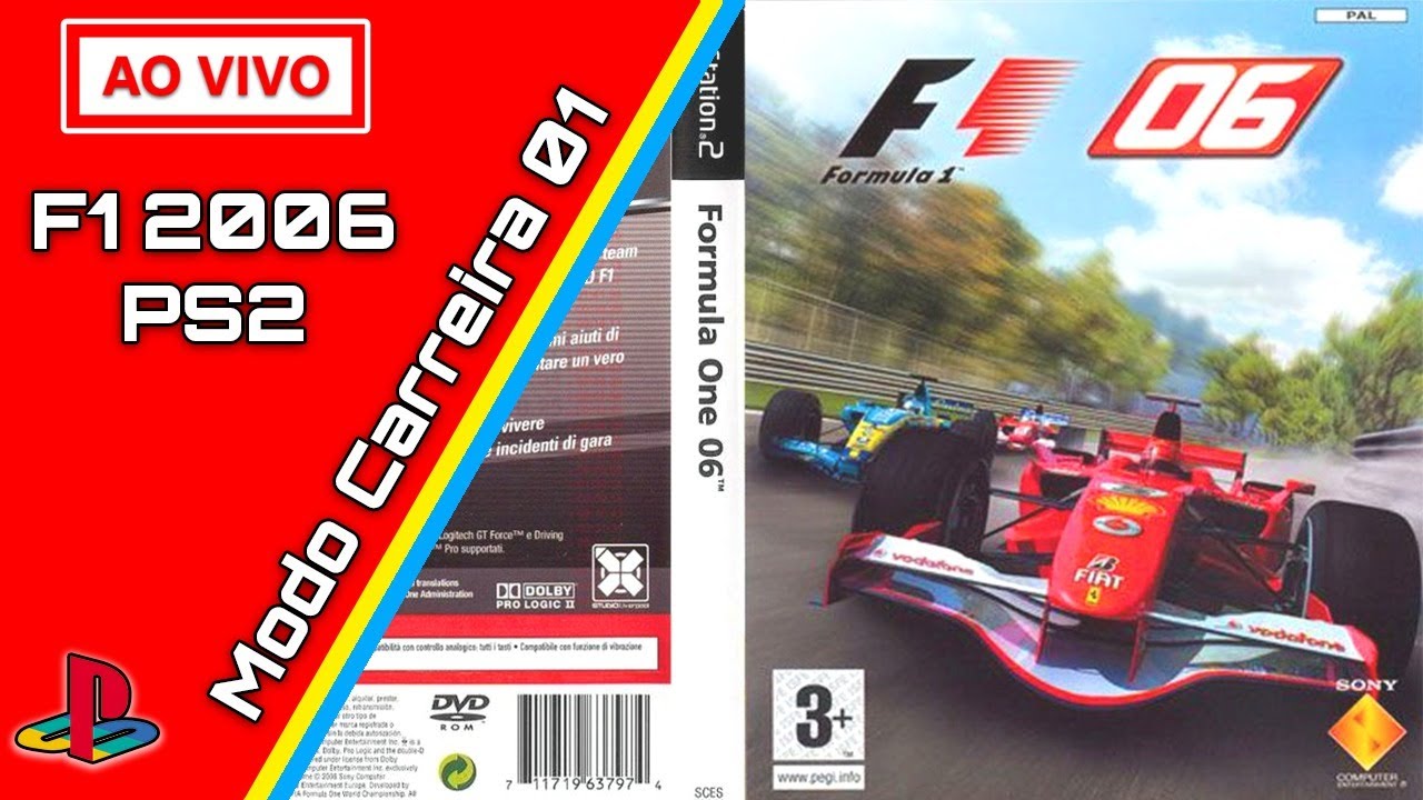F1 2006 - PS2 - Modo Carreira 01 - LIVENTENA - YouTube