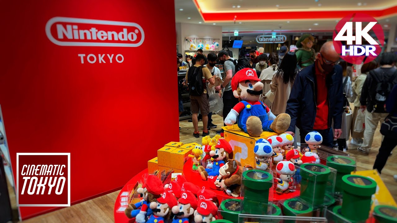 Nintendo TOKYO walking tour, Shibuya, 4K HDR Japan - YouTube