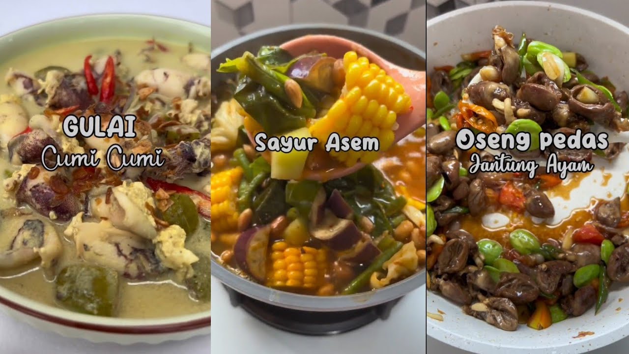 Makanan Viral - Gulai Cumi Cumi | Sayur Asam | Oseng Pedas Jatung Ayam ...