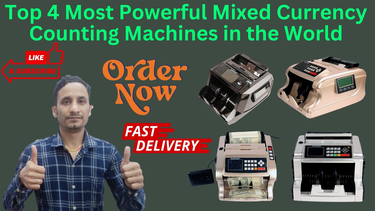 Best Top 4 Mix Currency Counting Machine With Fake Currency Detector ...