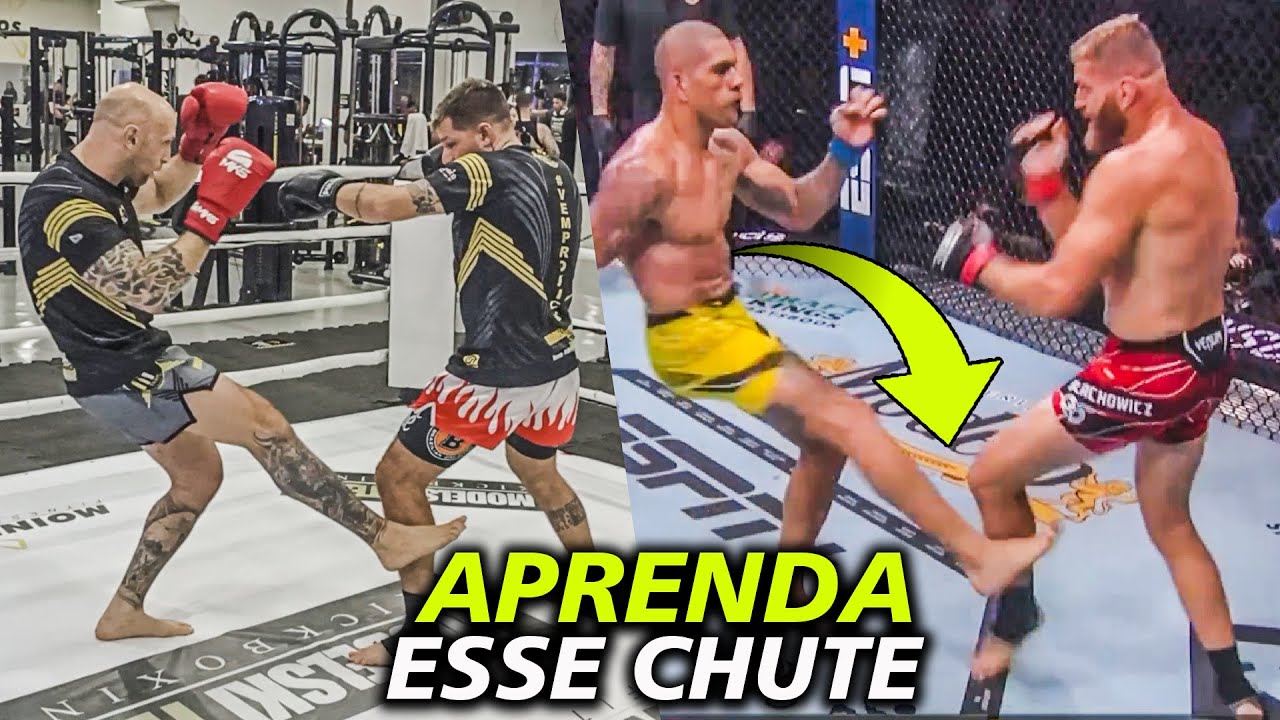COMO FAZER O CHUTE DE ALEX POATAN : CALF KICK - CHUTE NA PANTURRILHA - YouTube
