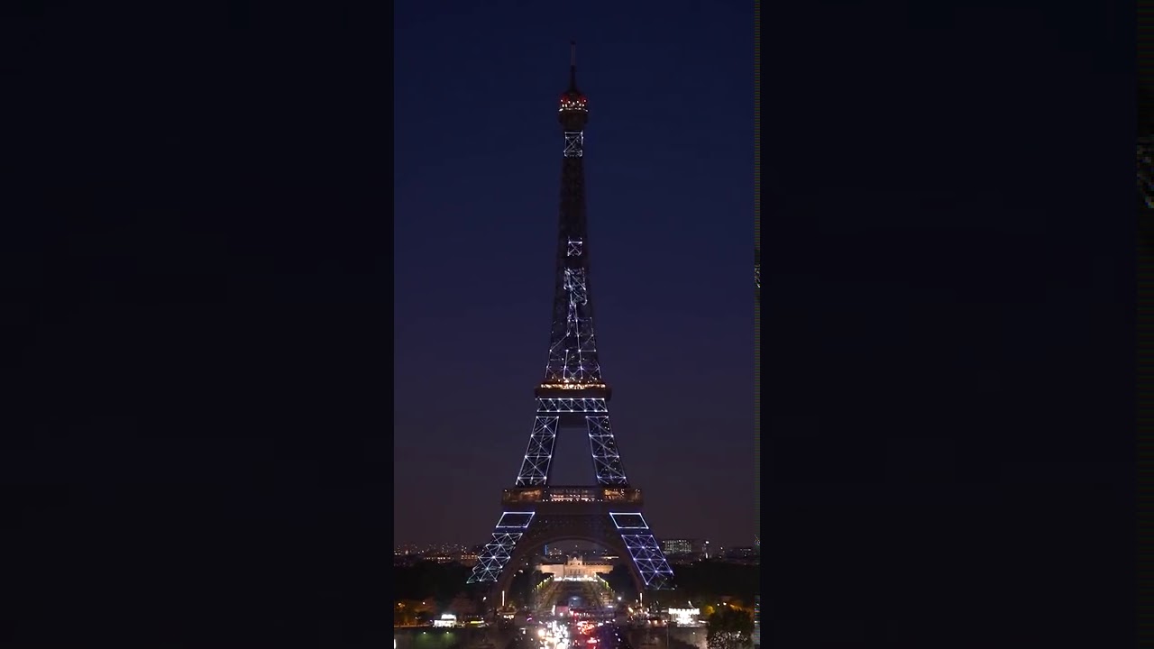 Lazer show in ifill tower - YouTube