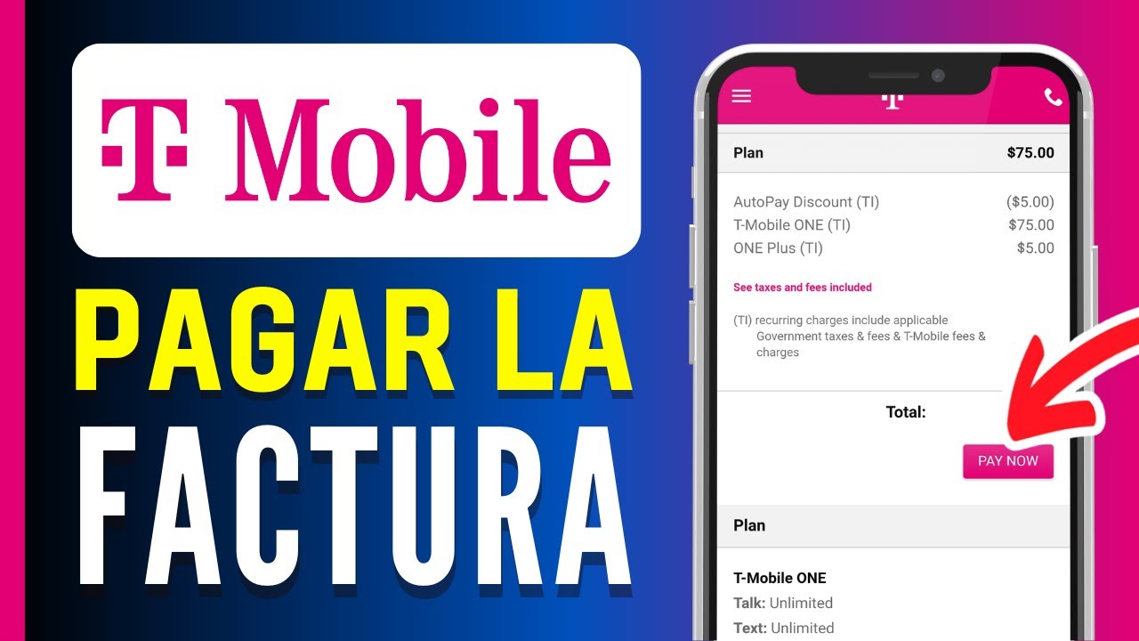 Como PAGAR Mi PLAN de T Mobile - Pago de Factura (Paso a Paso) - YouTube