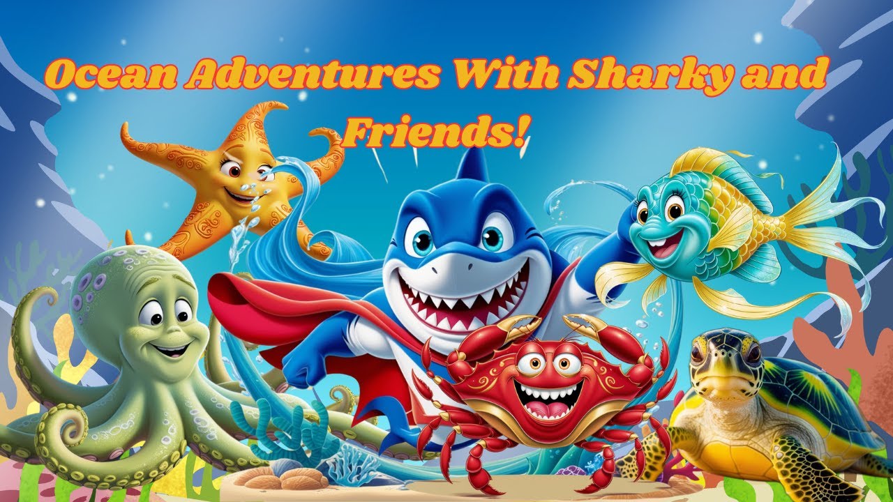 Sharky the Superhero Helps Friends Face Their Fears! | Ocean Adventures ...