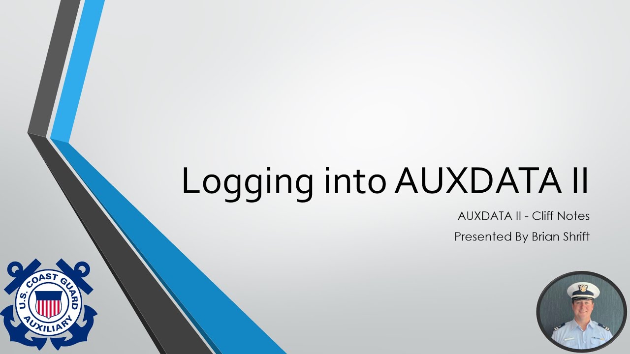 Logging in to AUXDATA II - YouTube