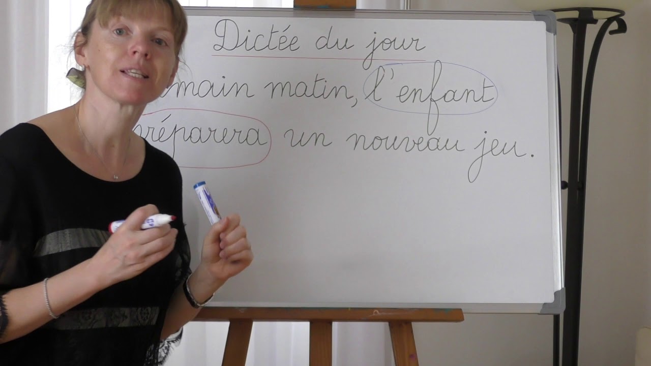 Dictée du jour 1 - YouTube