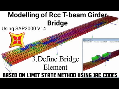 3.Define Bridge Element|Modelling of Rcc T-beam Girder Bridge|IRC - YouTube