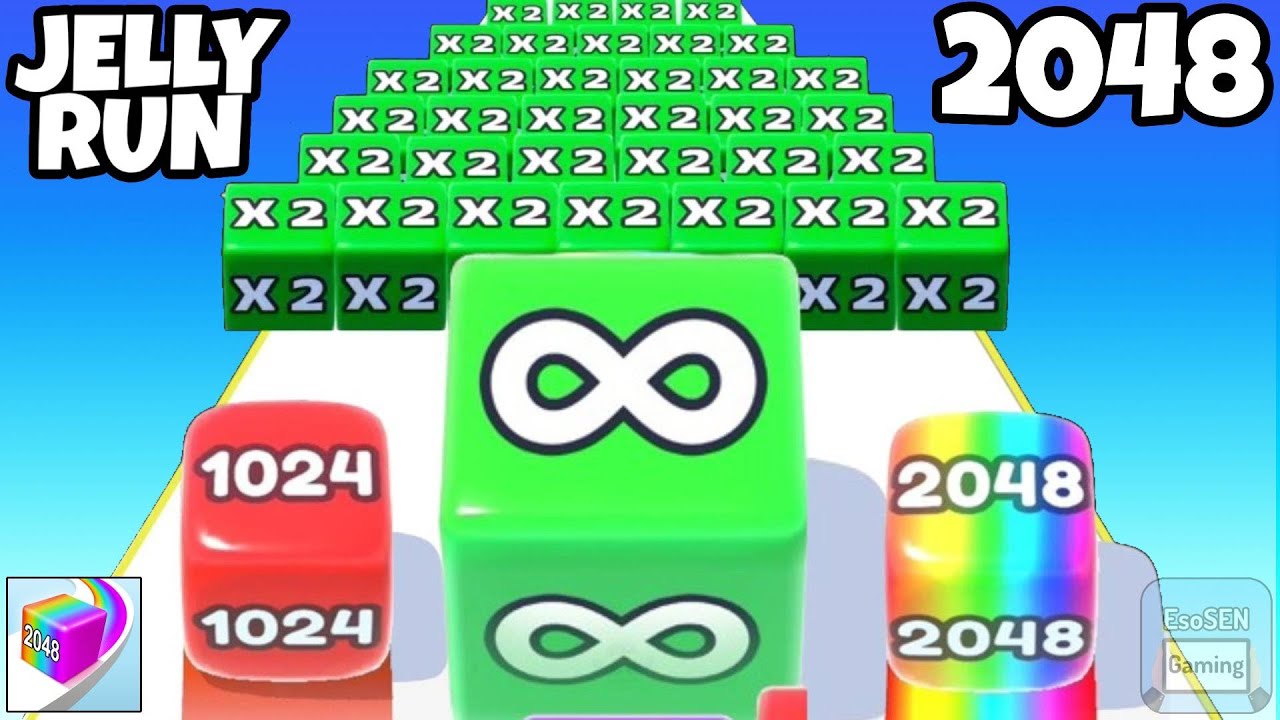 Jelly Run 2048 | Satisfying Mobile Games | All Levels Gameplay ...