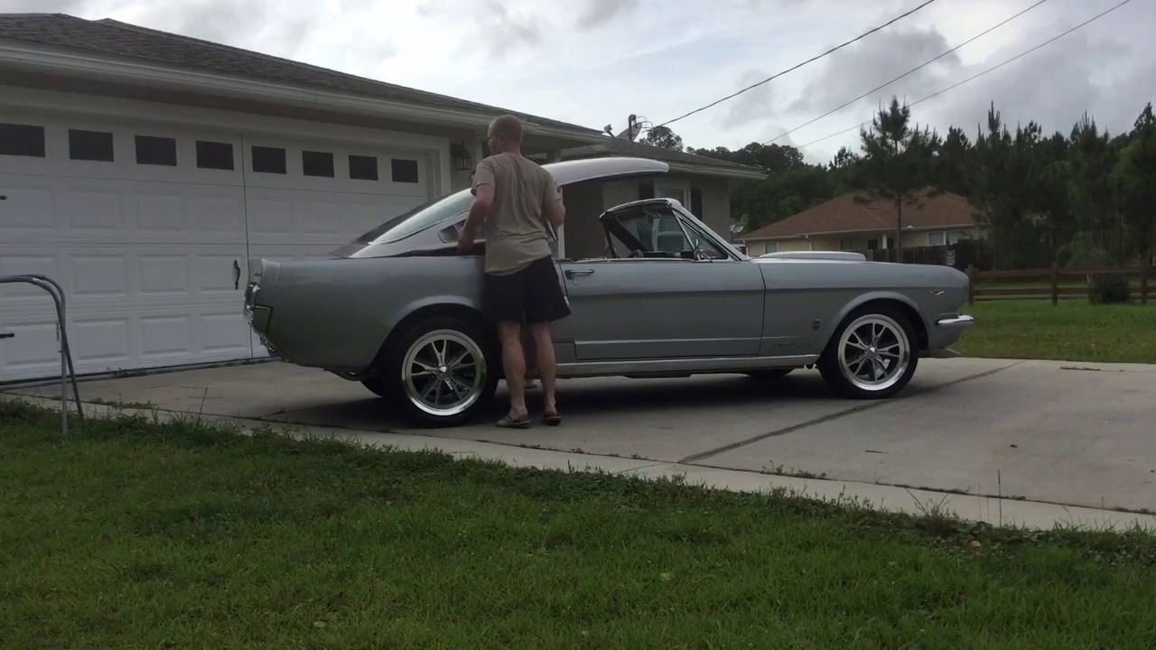 1966 mustang convertible with removable fastback roof - YouTube